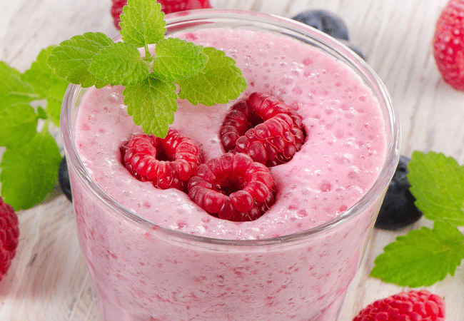 Milkshake protéiné bio à la framboise | Alter Nutrition