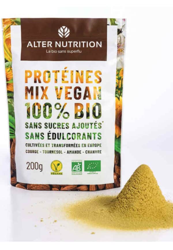 Protéines mix vegan bio sans additifs | Alter Nutrition