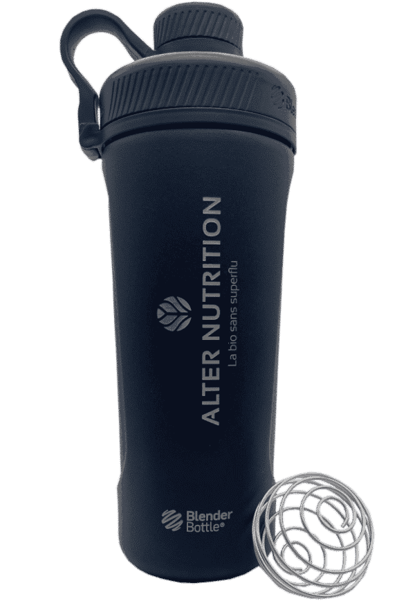 Shaker en inox pour protéines avec boule de mélange | Alter Nutrition